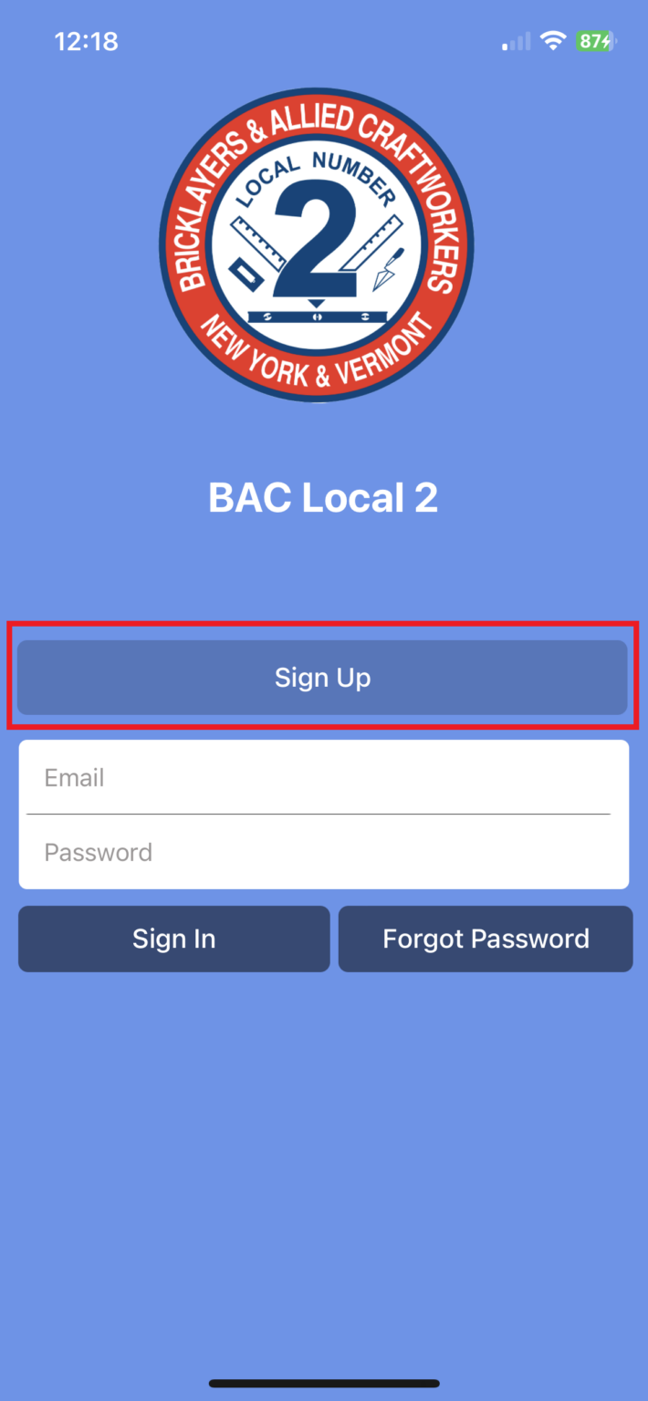 Signing Up – UnionConnect